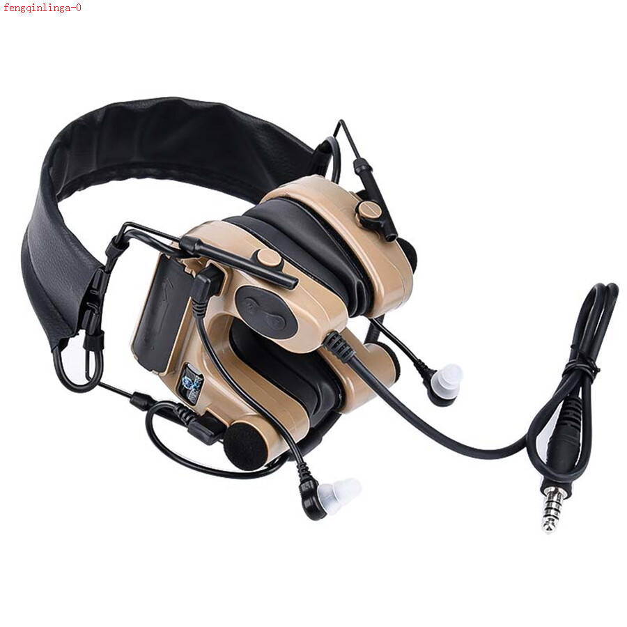 Military Comtact IV Tactical Headset In-Ear Pick Up Sound Noise Reduce ...