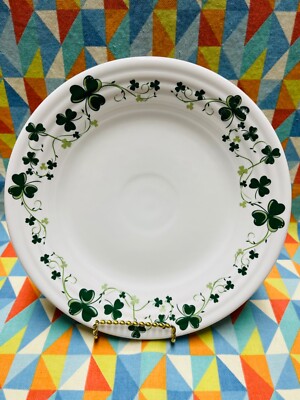 New Fiestaware St. Patrick’s Day Shamrock 9” FIESTA plate lunch serving ...