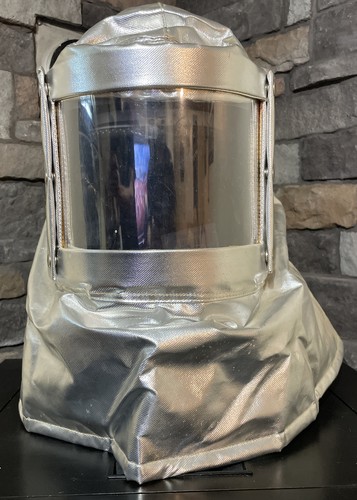 Vintage 50's Fyrepel proximity hood and fibremetal helmet Firefighter ...