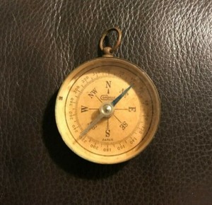 Vintage Copper or Brass - Presumably WWII Military Pocket Compass, Made ...