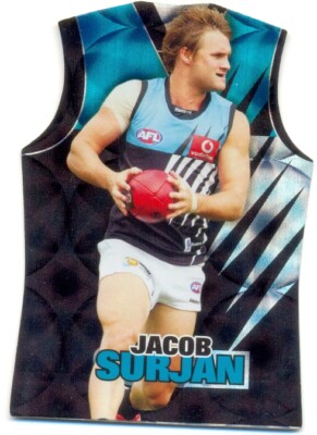2009 Select AFL Pinnacle Die-Cut GDC133 Jacob Surjan - Port Adelaide ...