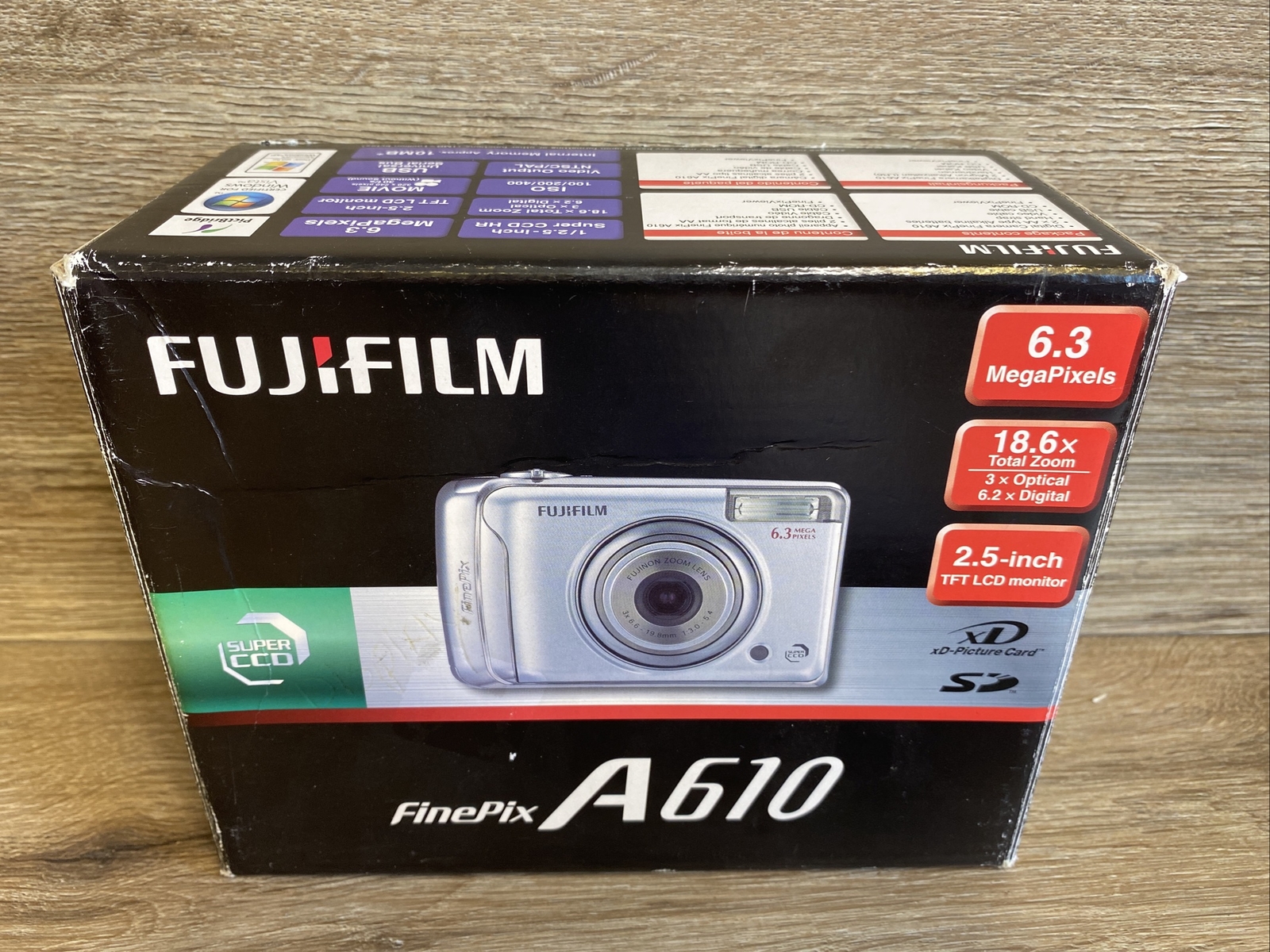 Fujifilm FinePix A610 BOX, MANUAL & SOFTWARE DISCs ONLY No Camera ...