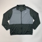 Nike Jacket Mens L Large Black Grey Rivalry Full Zip Basketball Track ...