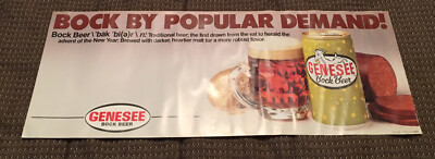 Vintage Genesee Bock Beer ~Sign~Poster~Octoberfest | eBay