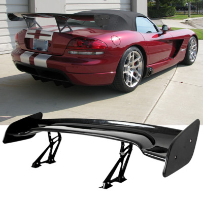 46" Rear Trunk Spoiler Tail Wing Adjustable Carbon Fiber For Dodge ...