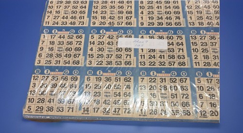 Bingo Paper Packs 12 On 9 - 50 Packs -12 Cards Per Sheet 9 | eBay