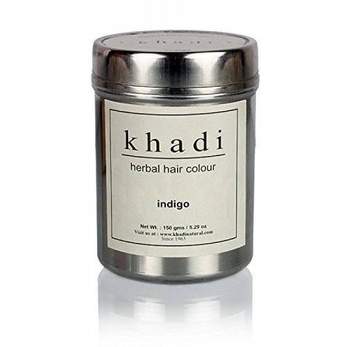 Khadi Natural Indigo Powder Pure Herbal Hair Dye for Rich Black Brown ...