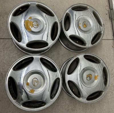 Set of 4 Wheels 16x7 16" Rims OEM Factory Chrome 1998-2000 LEXUS LS400 ...