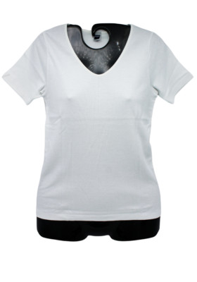 Camiciola Manica Corta Donna, Caldo Cotone RAGNO, Bianco cod.072307 | eBay