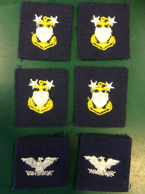 US Airforce Colonel Eagle Patches, Badges, US Navy Anchors, Job Lot ...