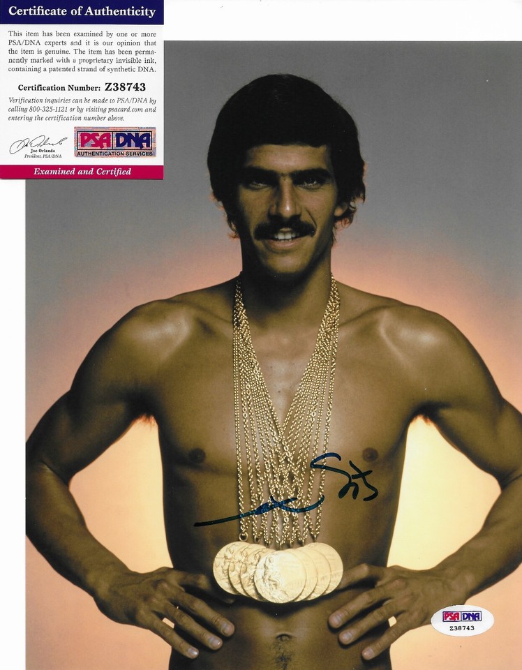 Mark Spitz Signed 8x10 Photo Autographed PSA/DNA COA Olympic Gold ...