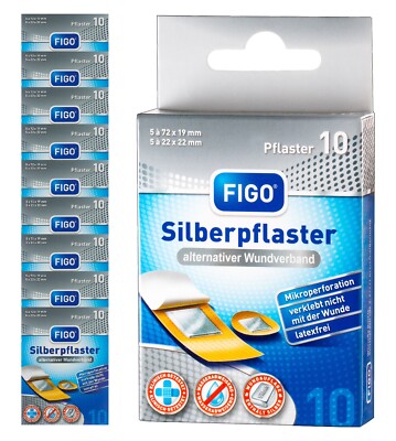 100 Stück Silberpflaster Wundpflaster Fingerpflaster Fingerverband MHD ...