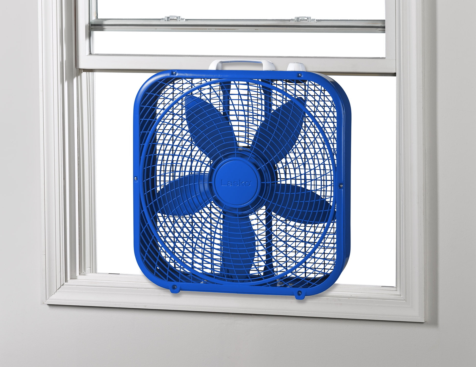 Lasko Cool Colors 20" 3-Speed Energy Efficient Box Fan, B20308, Blue ...