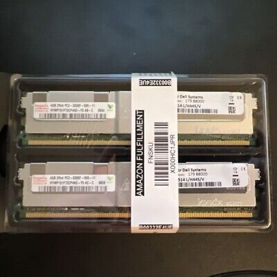 8GB (2x4GB) DDR2 PC2-5300 667MHz FBDIMM ECC FULLY BUF DELL Server ...