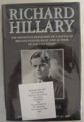 Richard Hillary by David Ross (2008) (SIGNED by the Author and an ...