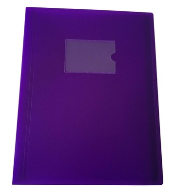 A4 Purple Flexible Cover 20 Pocket Display Book - Presentation Folder ...