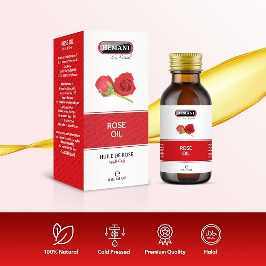 Hemani Rose Oil 30 ml (100%Natural) زيت الورد | eBay