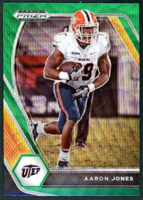 2021 Prizm Draft Green Wave Aaron Jones UTEP Miners #97 Parallel | eBay