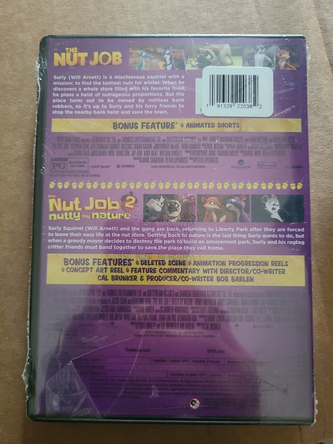 The Nut Job / The Nut Job 2: Nutty by Nature (DVD 2-Disc Set 2018 ...