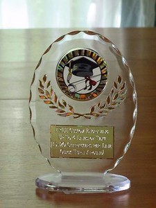 Graduation (Elementary, High School) 6 1/2" Acrylic Award Trophy FREE ...