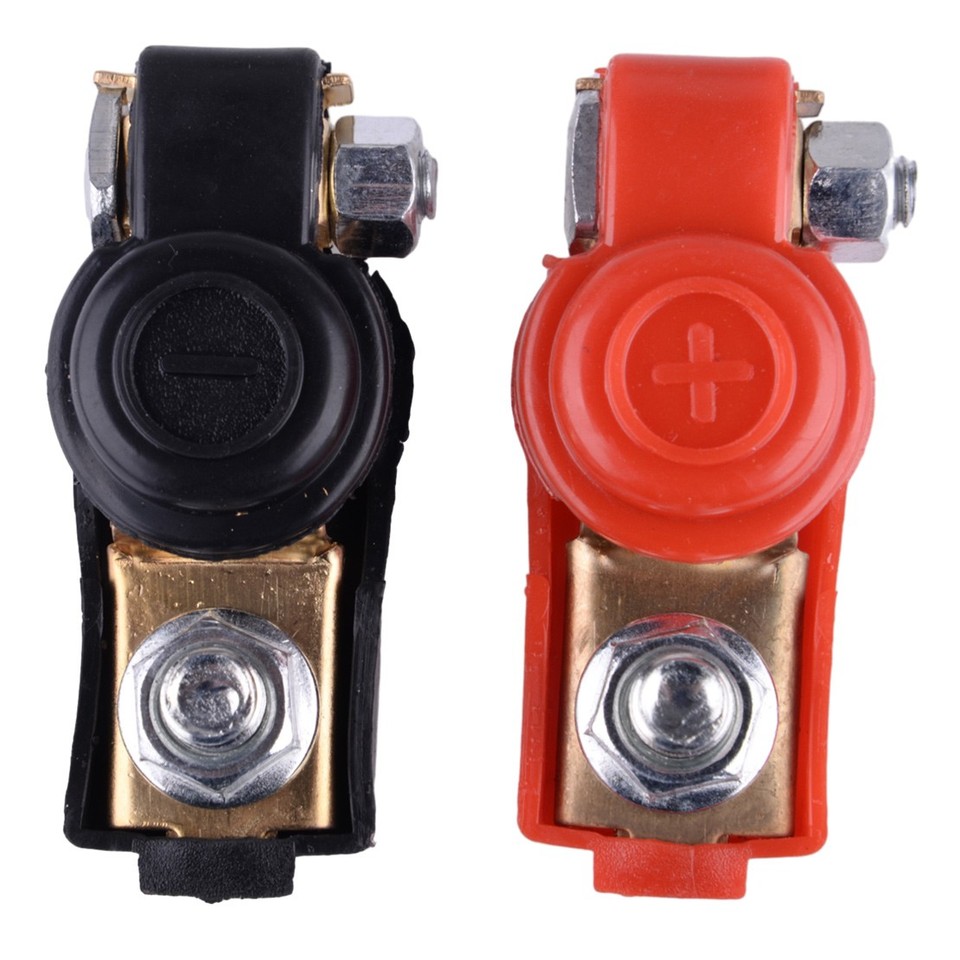 Car Negative & Positive Battery Cable Terminal Clamps Connectors gw ...