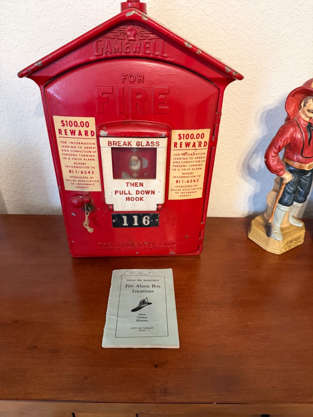 Original Gamewell Fire Box Alarm / Vintage Antique Fire Alarm ...