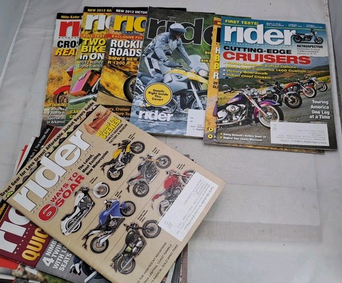 Lot of 19 Rider Motorcycle Magazines 2011-2014 | eBay