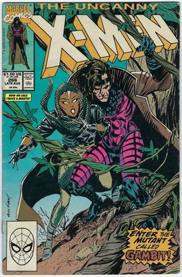 X-Men 266 Marvel Comics KEY 1st Full Appearance GAMBIT! 1990 Mystique ...