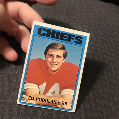 1972 Topps Ed Podolak Rookie Kansas City Chiefs #82 Crease (a) | eBay
