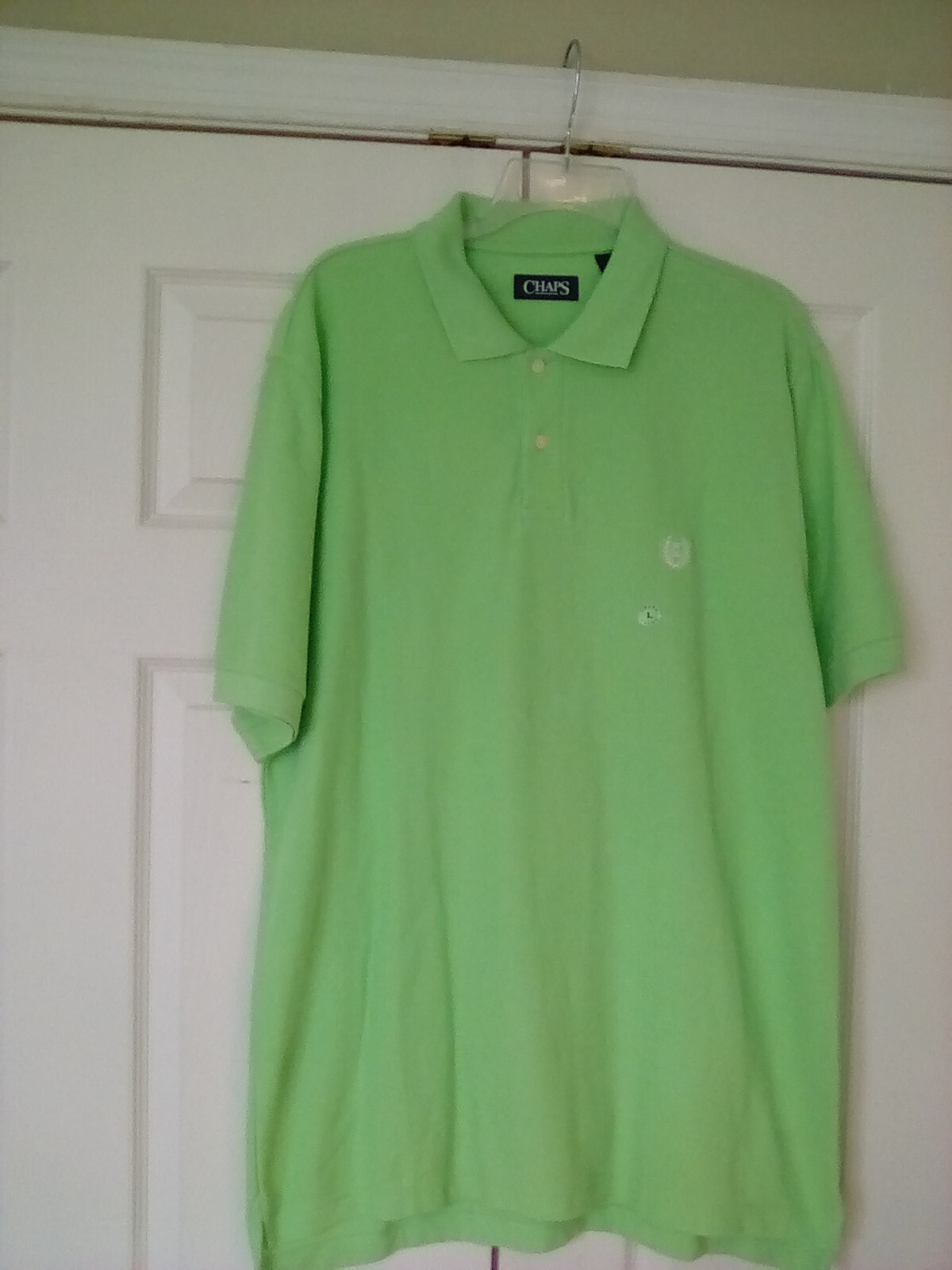 Chap's Men's Light Green Polo Shirt Size Large NEW | eBay