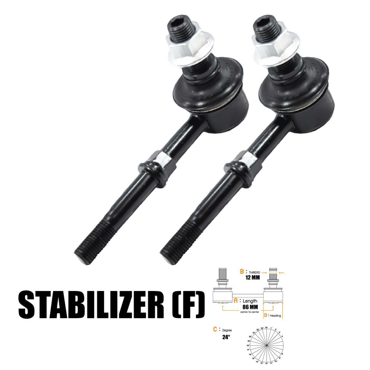 4 PCs Stabilizer Link Front Rear For Toyota Tacoma 2WD Pickup Ute 1995 ...