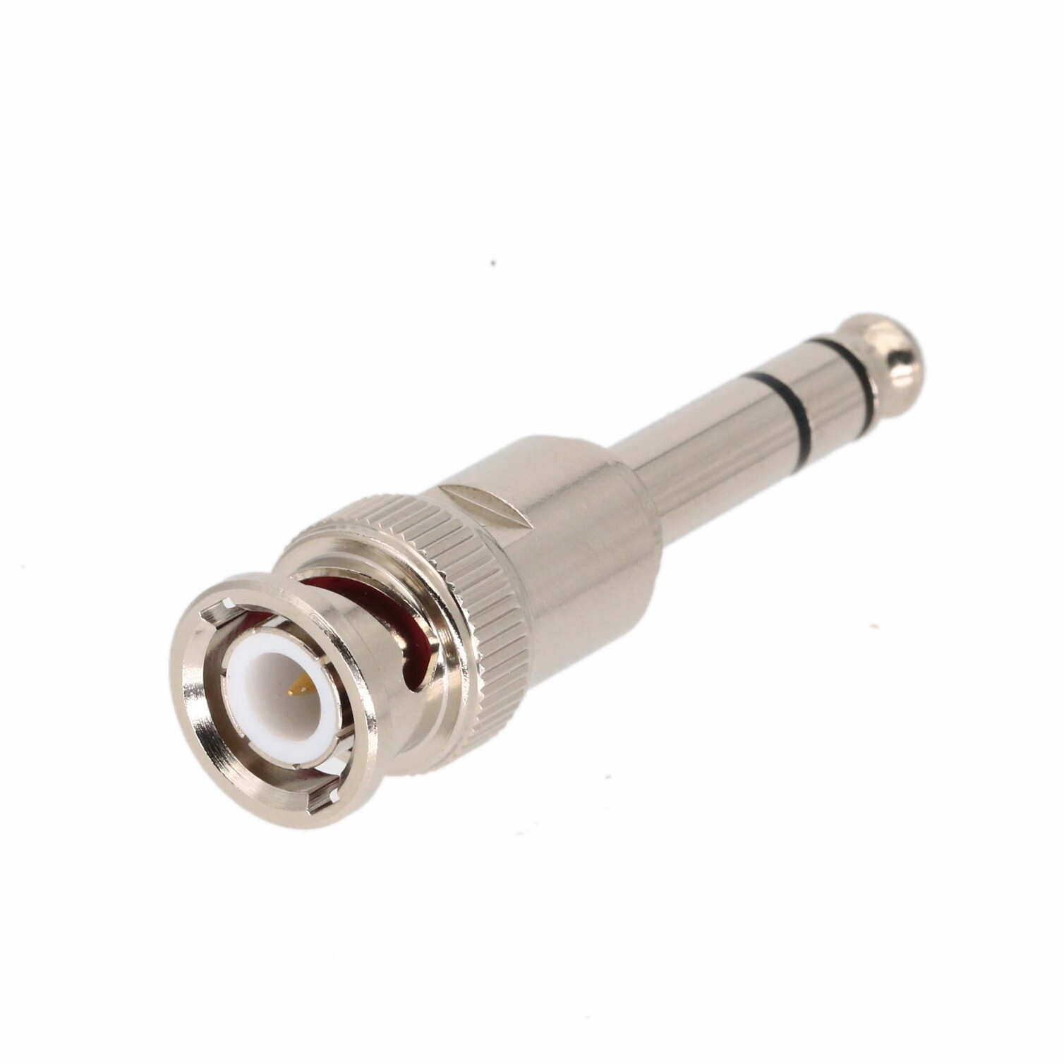 DIY Adapter 6.35mm 1/4" TRS STEREO plug to BNC male for HD-SDI Phone ...