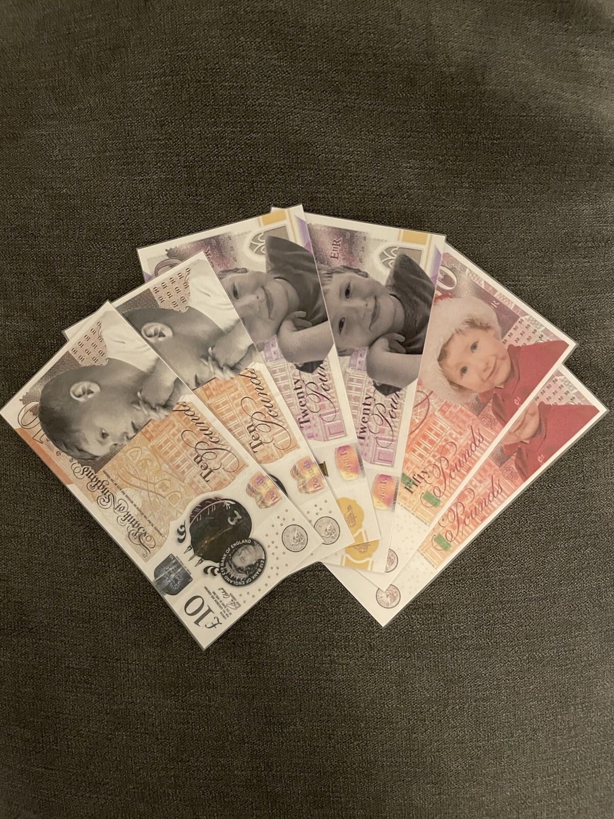 PERSONALISED NOVELTY NOTES - Pack of 4 x £10 Cash Notes - Design your ...