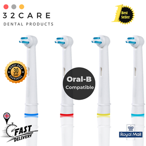 Interspace Power Tip IP17 Toothbrush Heads compatible ORAL B Braun ...