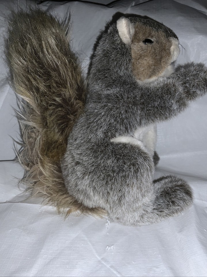 Folkmanis Realistic Plush Full Body GRAY SQUIRREL 12” Hand Puppet | eBay