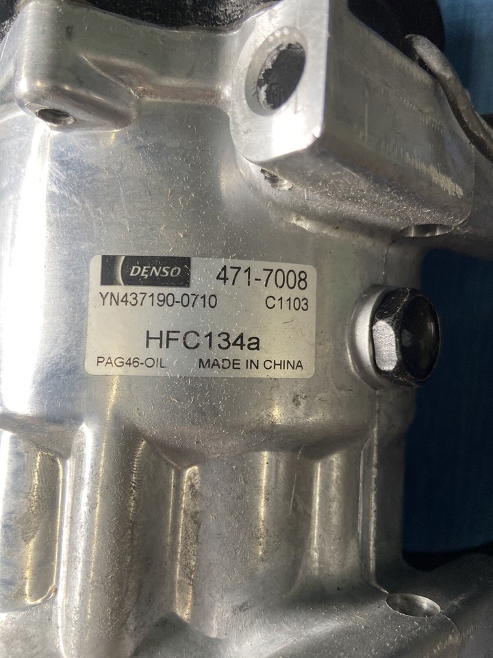 DENSO A/C Compressor-New Compressor with Clutch DENSO 471-7008 HFC-13-A ...