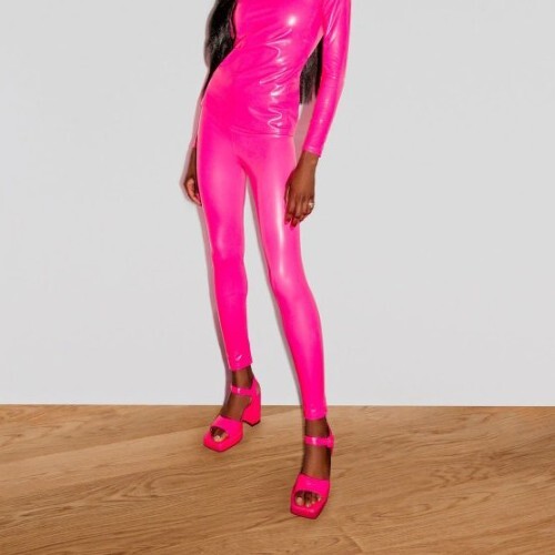 Hilary MacMillan Pink Barbiecore Barbie Vegan Faux Le… - Gem