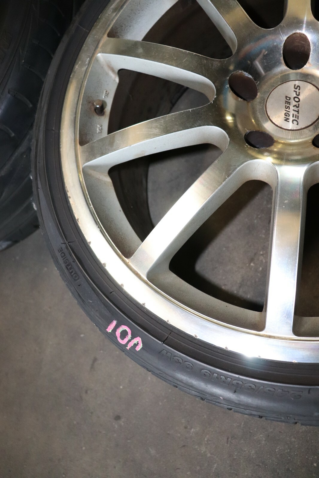 JDM Rays Sportec Design Staggered Wheels 19x8.5 ET25 19x9.5 ET30 5x114.3