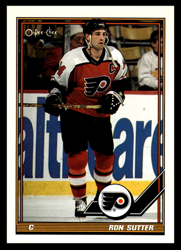 1991-92 O-Pee-Chee Ron Sutter #232 Philadelphia Flyers NHL Hockey Base ...