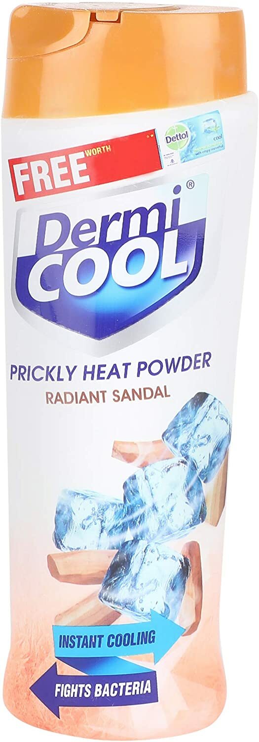Dermi Cool Body Powder Cooling Talc 150 gm Size (Sandal - Lavender ...