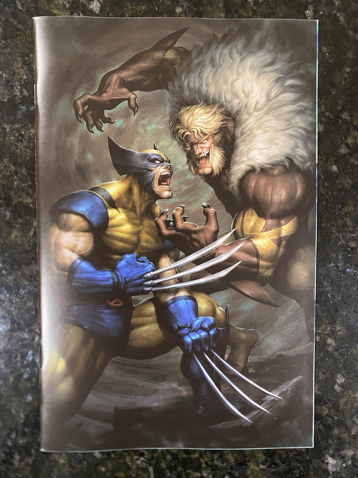 WOLVERINE #1 KENDRICK KUNKKA LIM VIRGIN LTD 1000 SABERTOOTH BATTLE ...