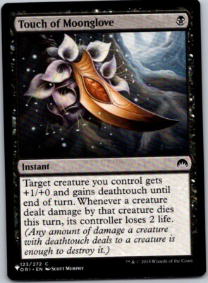 Magic the Gathering Touch of Moonglove Mystery Booster MTG Free ...