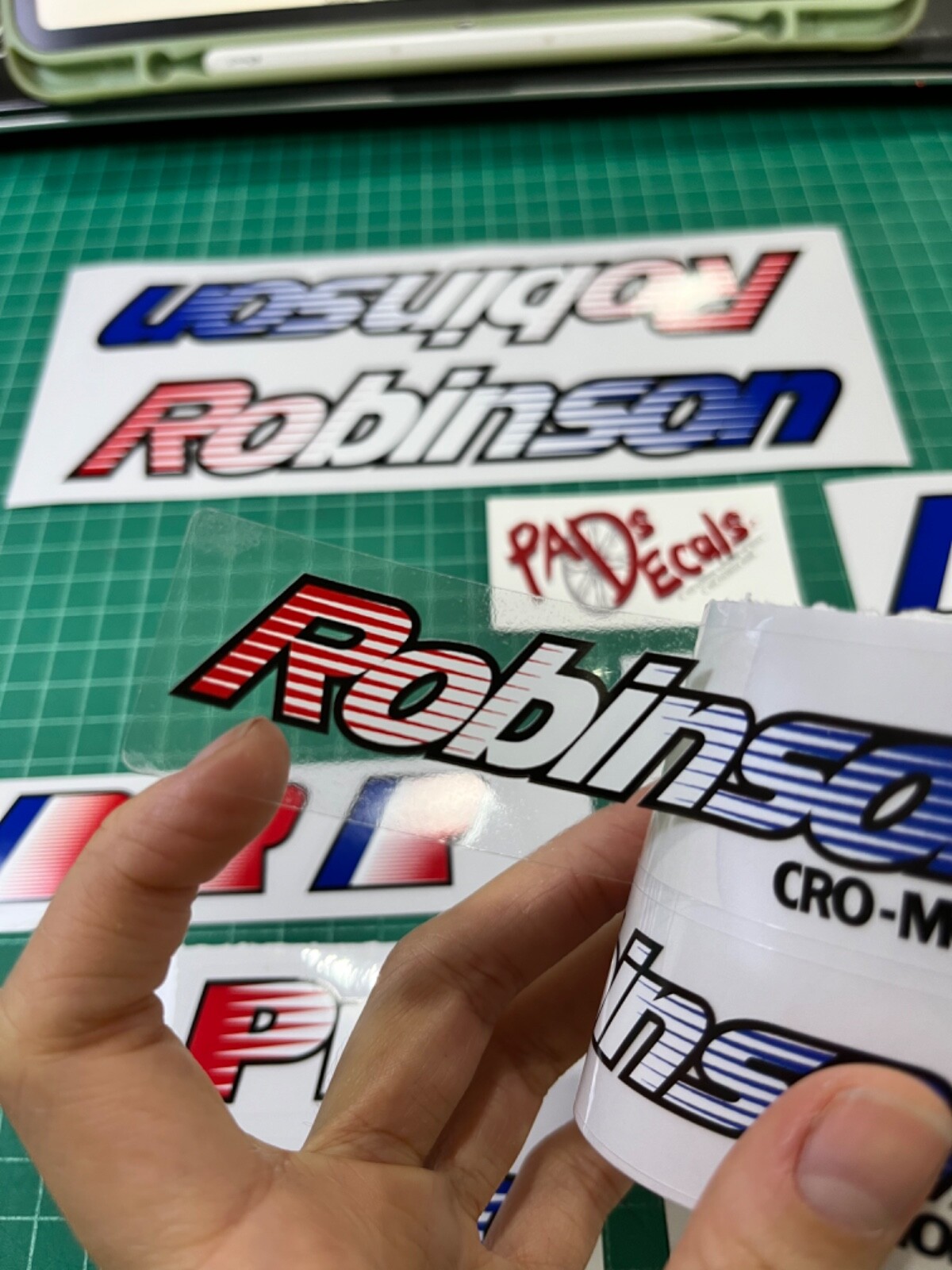 Robinson pro bmx sticker decals on clear | eBay