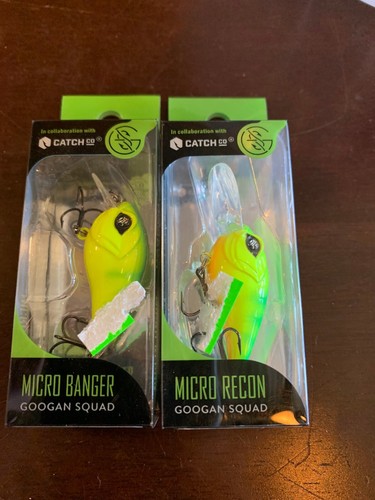 CRANKBAIT 1/8oz. Micro Banger/Recon TIGER 2-4' diving dep Googan Squad ...