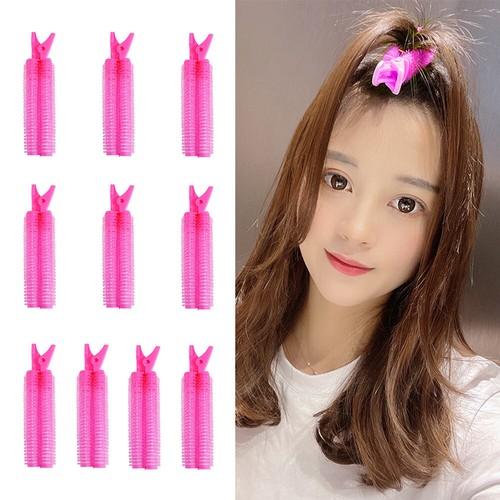 10pcs Accessories Women Girls Reusable Home Salon Plastic Fluffy Hair ...