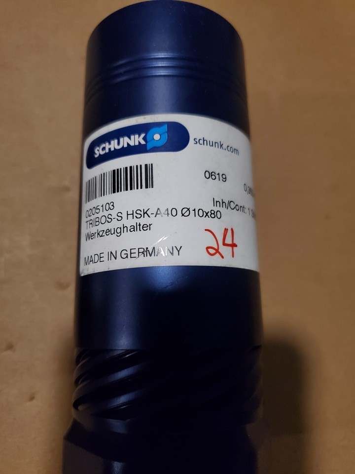 Schunk Tribos HSK-A40 10mmx80mm 10mm Diameter 80mm length Brand New ...