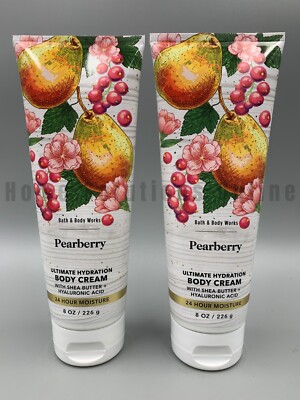 Bath & Body Works Pearberry Ultimate Hydration Shea Butter Cream S/2 ...