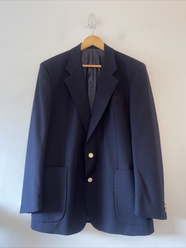 Berwin Wool Blazer Navy Blue 40 Regular Suit Jacket Smart Formal | eBay UK