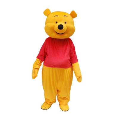 Winnie the Pooh Mascot Costume Halloween Birthday Party Adult Fancy ...