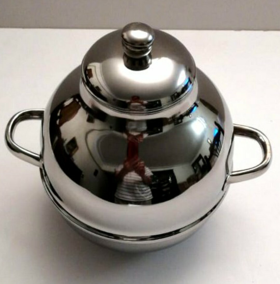 Beans Cooking Pot Stainless Steel Cookware Egyptian Damasa Double ...